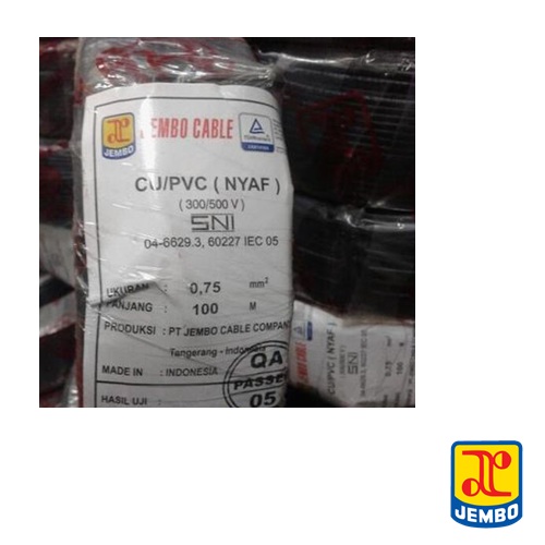 KABEL NYAF JEMBO 1X2.5MM HITAM 100 METER | Sinar Mandiri Sejahtera